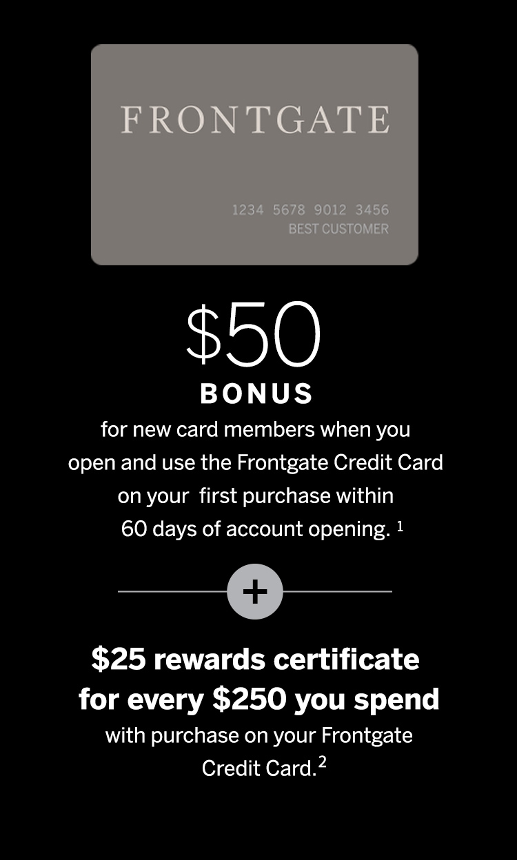 Credit Card Application | Frontgate Credit Card